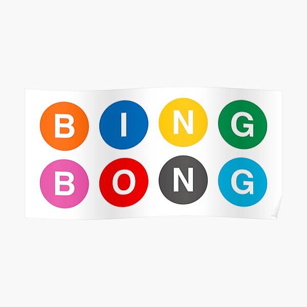 "bing bong" Poster for Sale by oliviaott | Redbubble