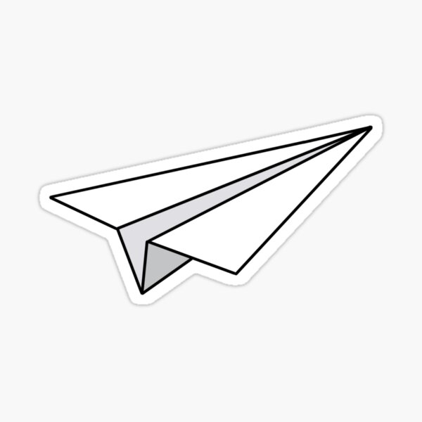 "Paper Airplane" Sticker by APear2 | Redbubble