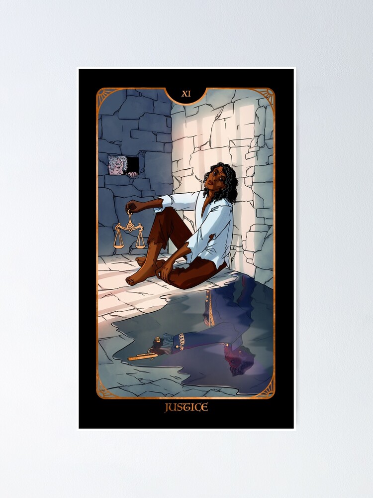 "XI Justice Tarot Card" Poster for Sale by charminglysam | Redbubble