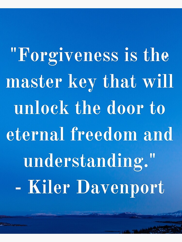 "Forgiveness is the Key - Quote" Poster for Sale by sho2022 | Redbubble