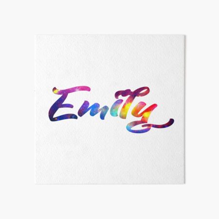 "Emily - Aesthetic Name Art Style" Art Board Print for Sale by ...