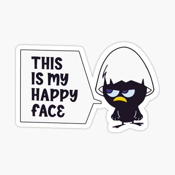Happy Face Sticker For Sale By Landi Design Redbubble