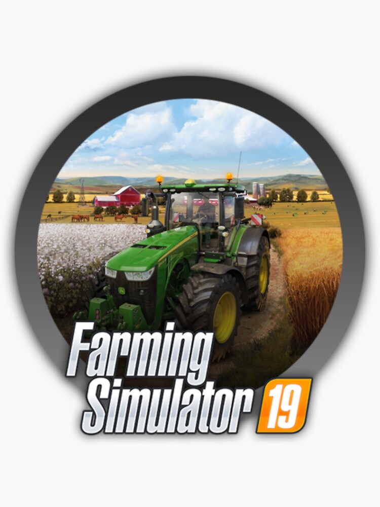 "Farming Simulator 19 Logo" Sticker for Sale by 0Gen | Redbubble