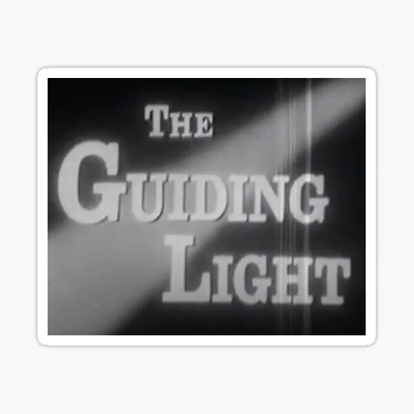 "The Guiding Light's opening credits, early 60s" Sticker for Sale by ...