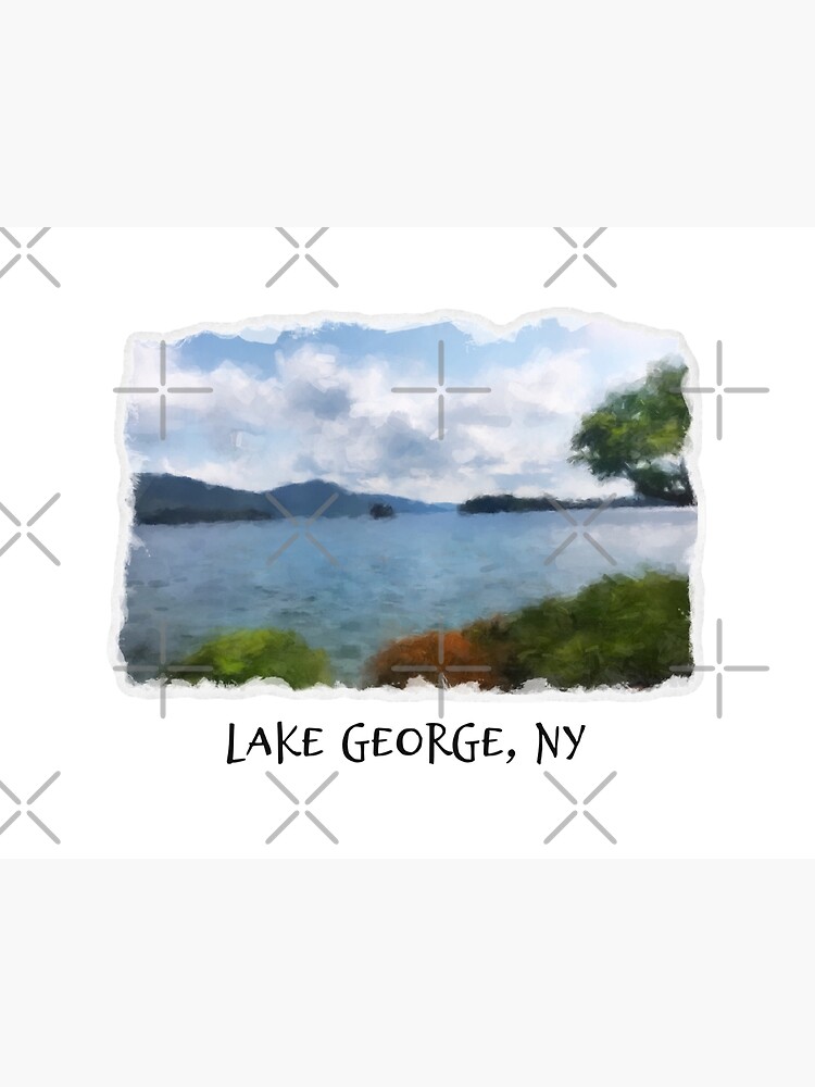 "Lake George New York Black Logo " Poster for Sale by DNiceGirl | Redbubble