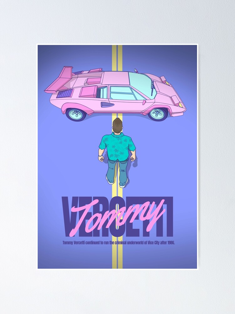 "tommy vercetti" Poster by daffaumar12 | Redbubble