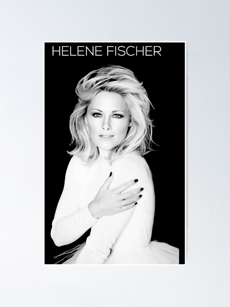 "Helene Fischer - BW Shoot Smile" Poster for Sale by Maryberts | Redbubble