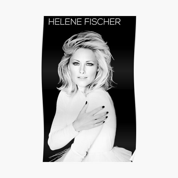 "Helene Fischer - BW Shoot Smile" Poster for Sale by Maryberts | Redbubble