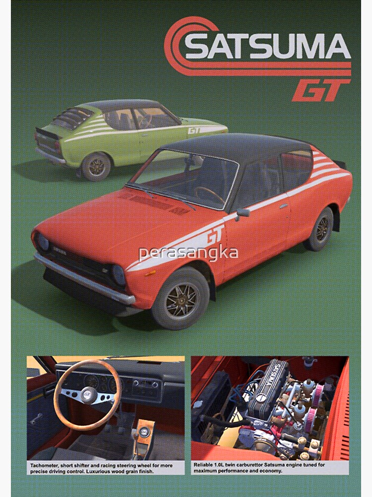 "Satsuma GT" Sticker for Sale by perasangka | Redbubble