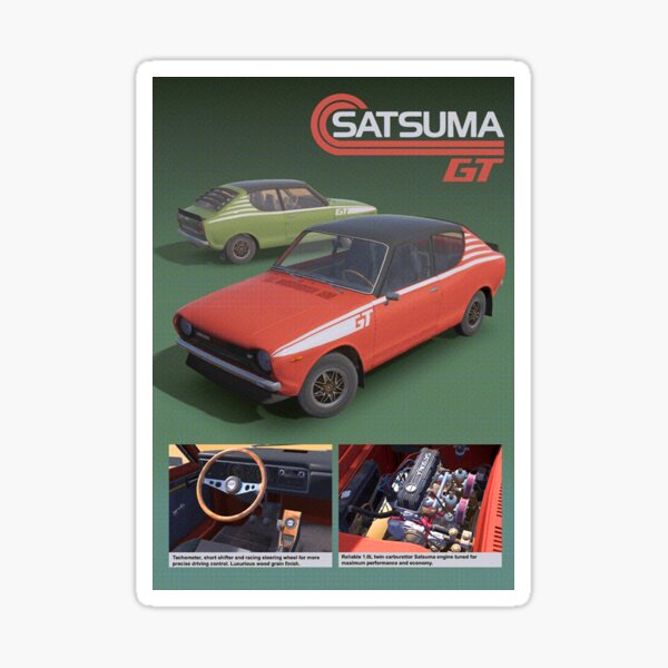 "Satsuma GT" Sticker for Sale by perasangka | Redbubble