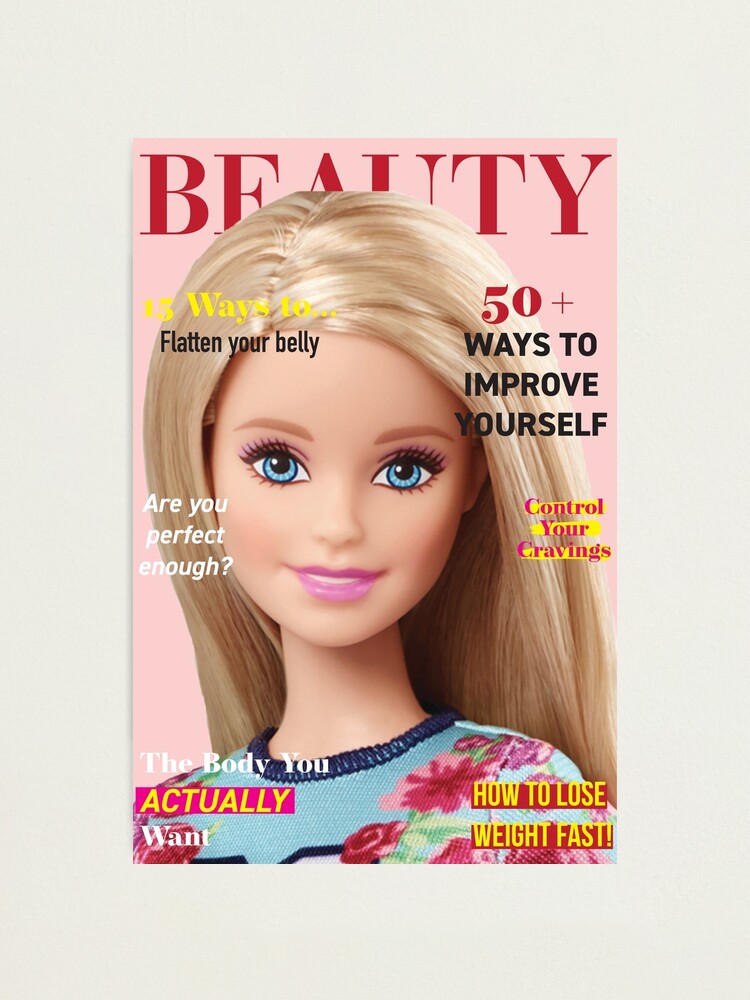 Lámina fotográfica «La belleza es el dolor Portada de la revista Barbie ... Lámina fotográfica «La belleza es el dolor Portada de la revista Barbie ...