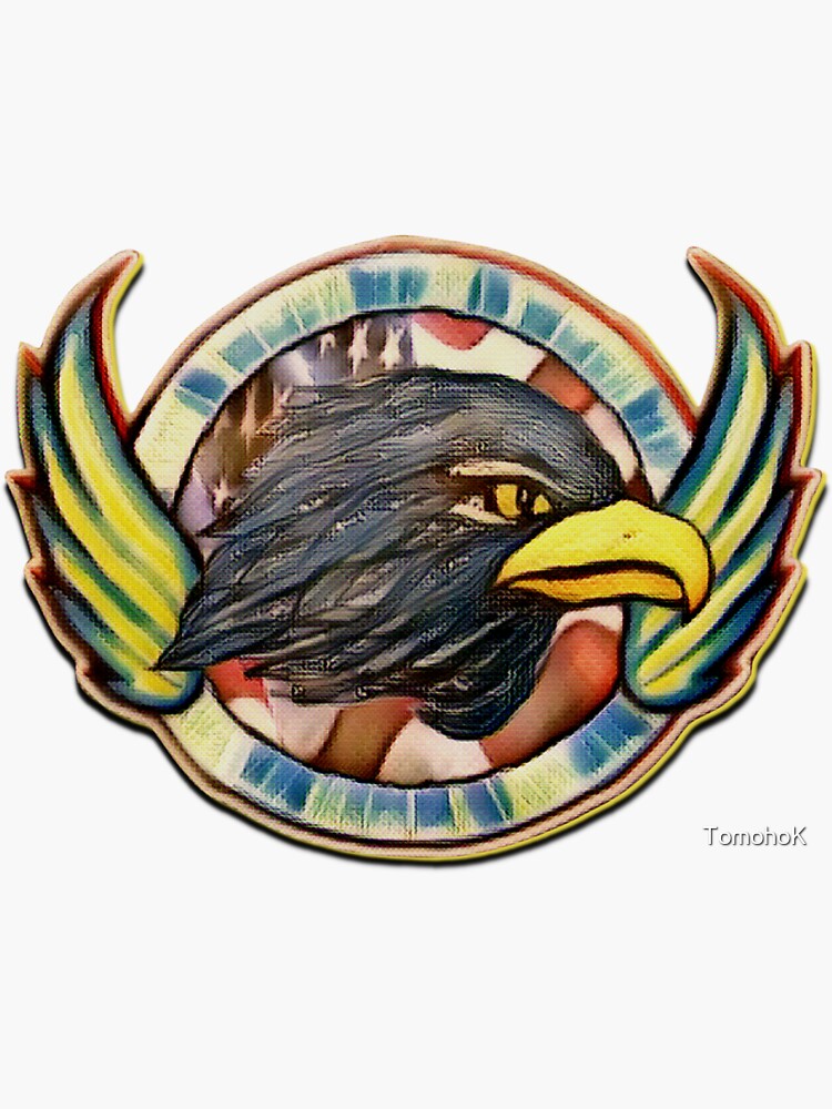 "Vintage and Rustic Eagle TomohoK" Sticker for Sale by TomohoK | Redbubble