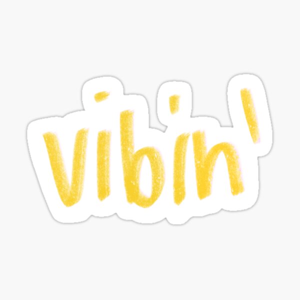 "vibin' // chargebolt coloured" Sticker by vibingaly | Redbubble