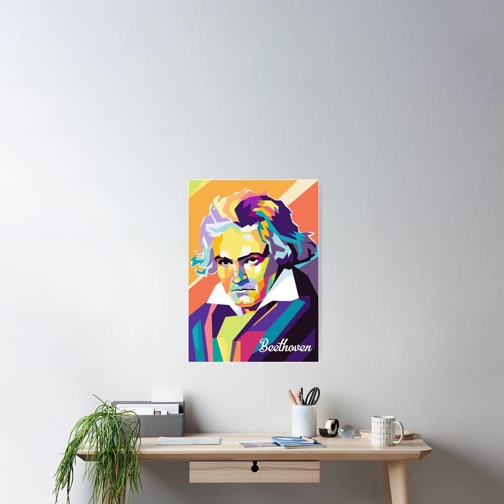 "Ludwig van Beethoven Pop Art" Poster for Sale by LanaMeyers | Redbubble
