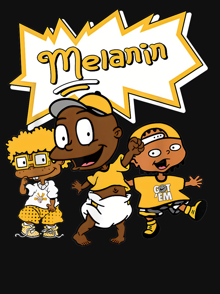 Camiseta «Camisa Rugrats Melanin para niños, camisa negra Rugrats ...