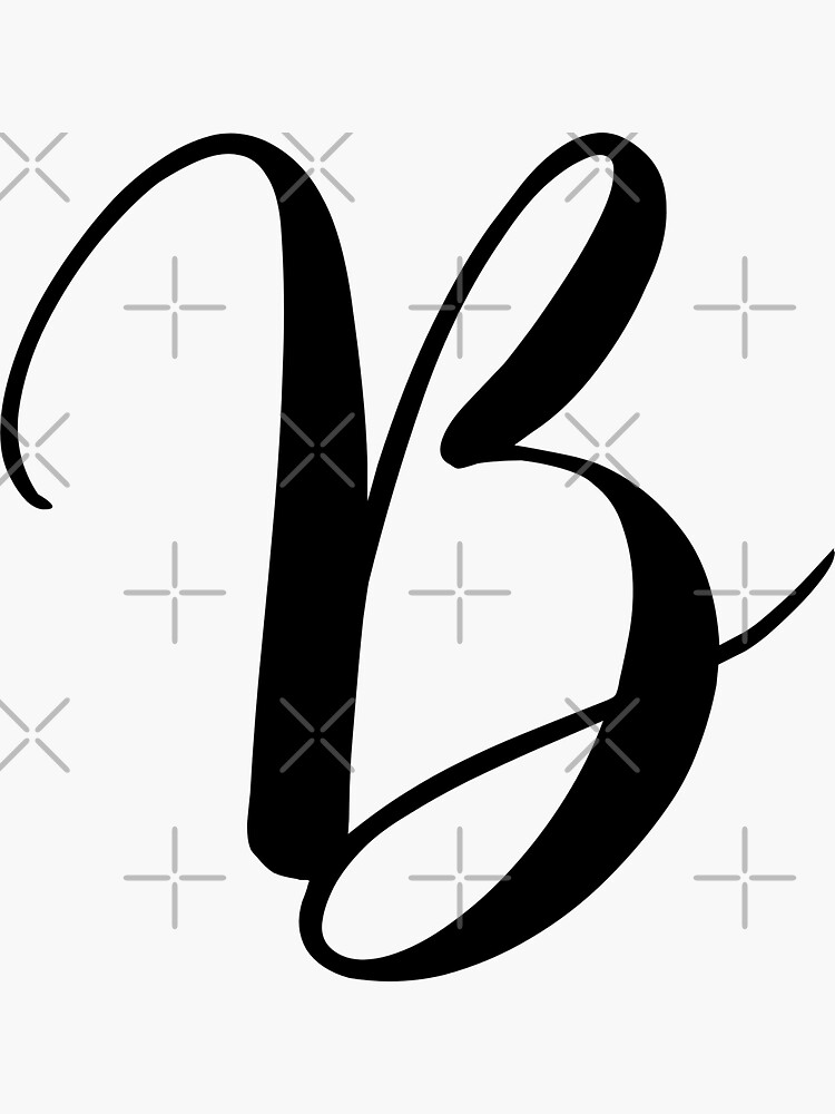 "Letter B" Sticker for Sale by sticker-vault | Redbubble