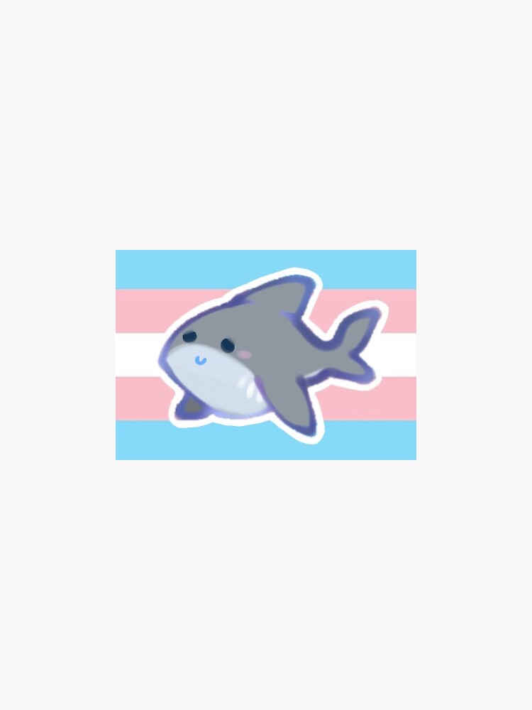 "trans shark pride flag" Sticker for Sale by teascakess | Redbubble