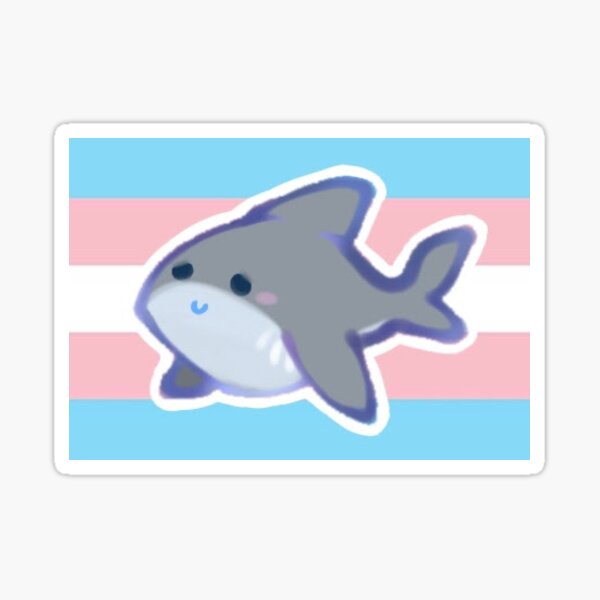 "trans shark pride flag" Sticker for Sale by teascakess | Redbubble