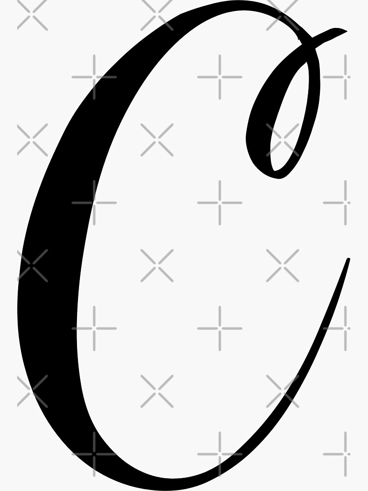 "Letter C" Sticker for Sale by sticker-vault | Redbubble