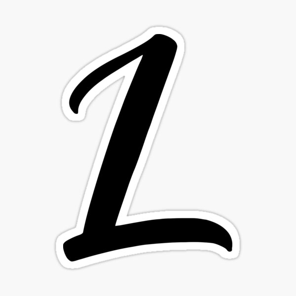 "Letter L" Sticker for Sale by sticker-vault | Redbubble