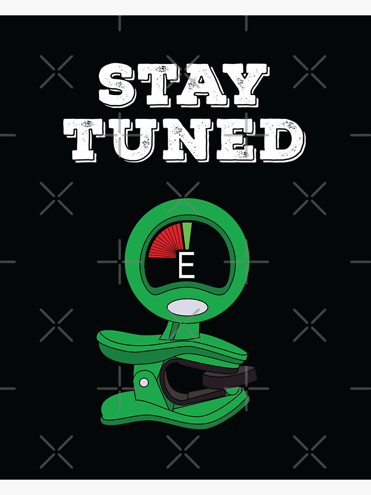 "Stay Tuned Green Clip-On Tuner" Sticker for Sale by nightsworthy ...