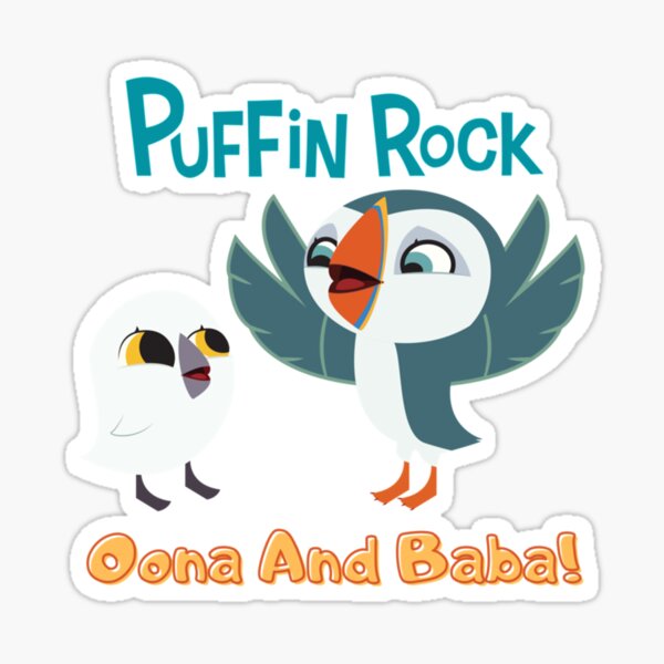 "puffin rock " Sticker for Sale by MorimoraWall | Redbubble