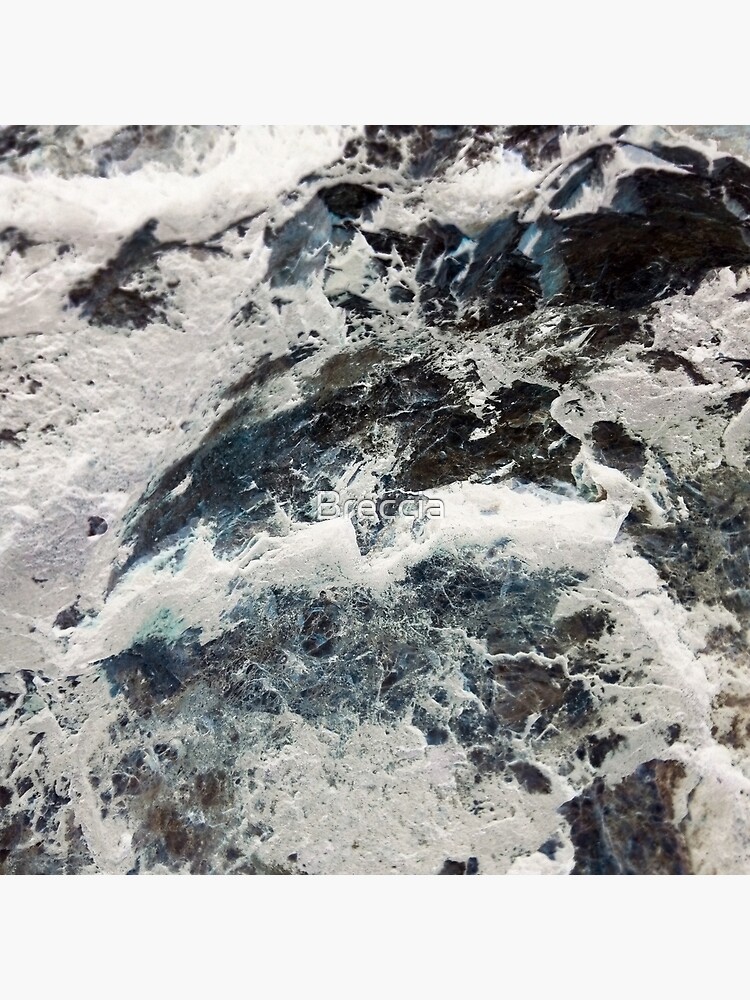 "White and blue rock formation contrasted" Poster for Sale by Breccia ...