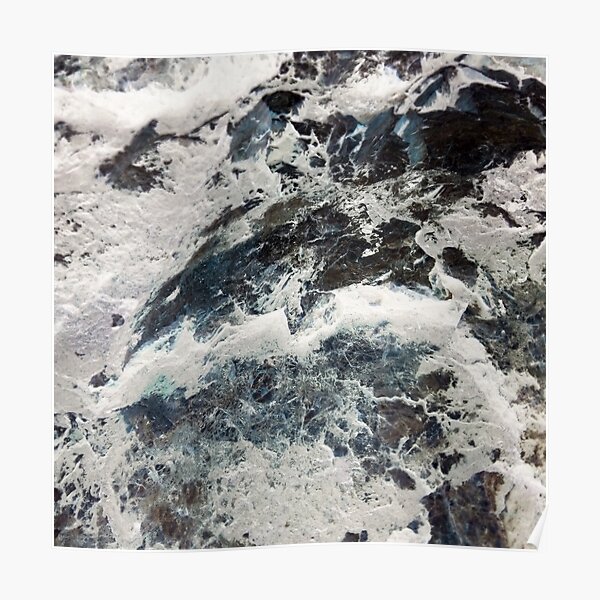 "White and blue rock formation contrasted" Poster for Sale by Breccia ...