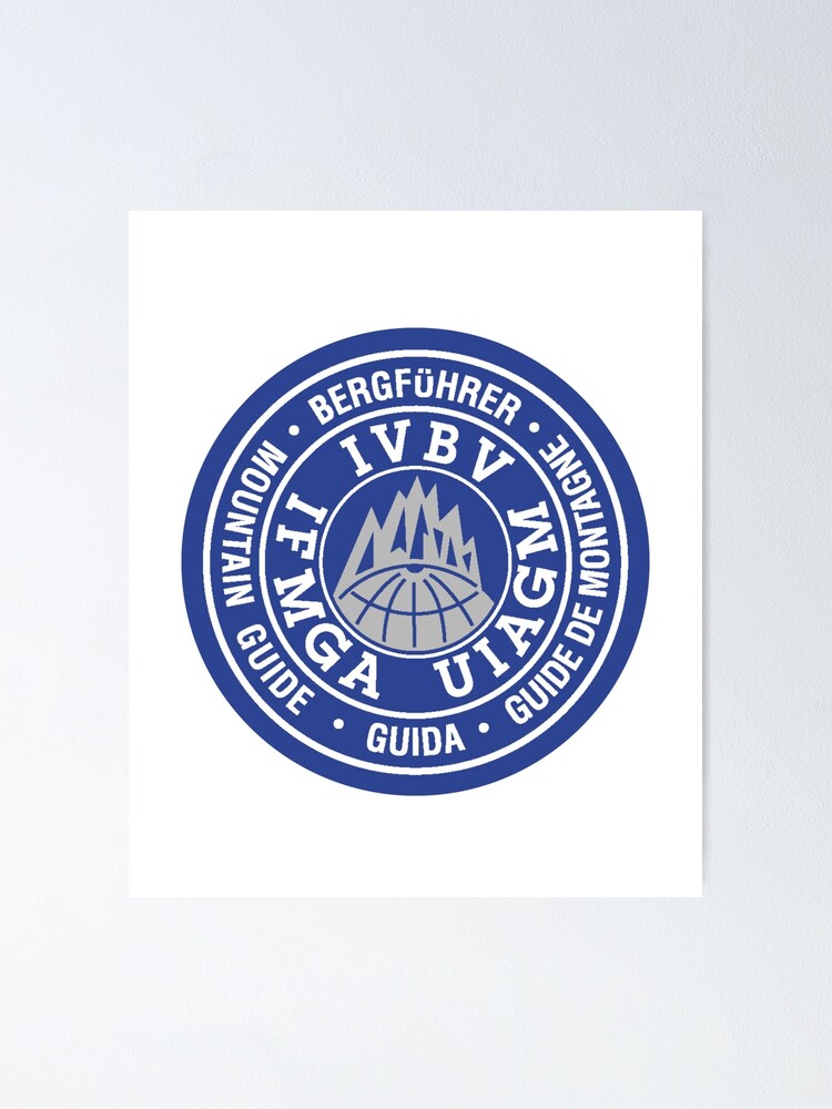"Mountain Guide Badge" Poster for Sale by IllustrT | Redbubble