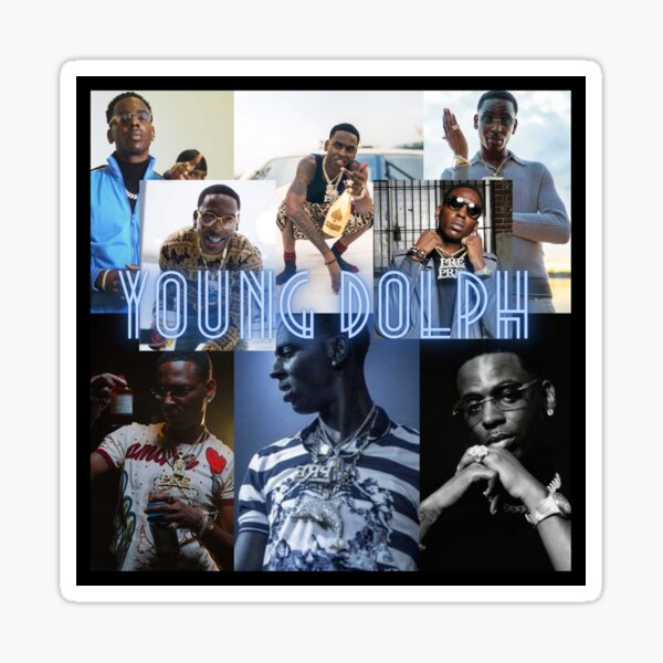 "Young Dolph " Sticker for Sale by Grr23 | Redbubble