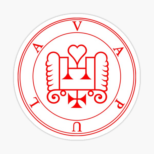 "Vapula - Goetia (red)" Sticker by Shadow-Kingdom | Redbubble