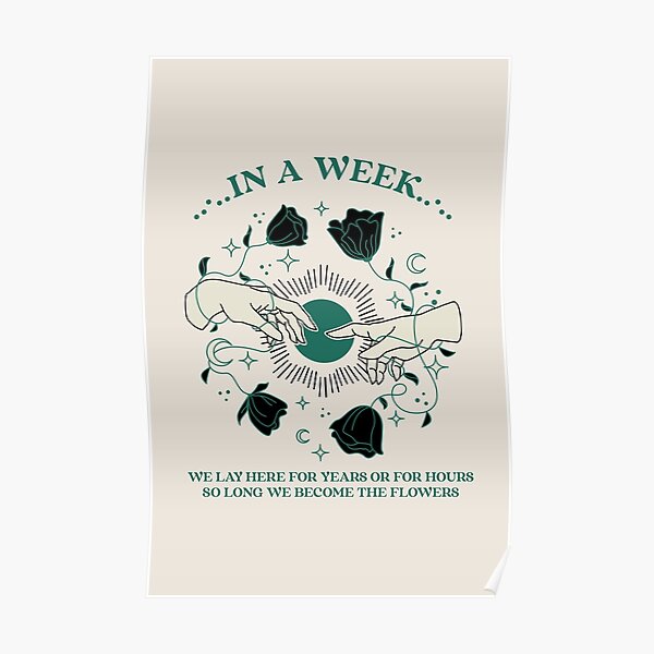 "In A Week" Poster for Sale by AcademiaCollege | Redbubble