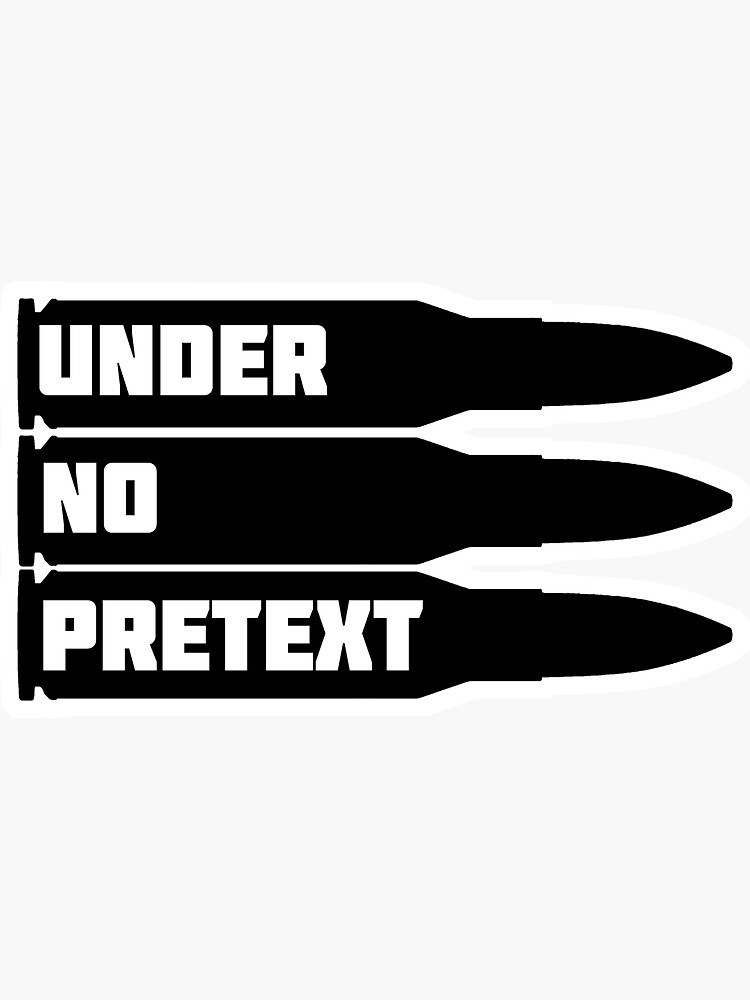 "Under No Pretext 7.62 Bullets Sticker" Sticker for Sale by ...