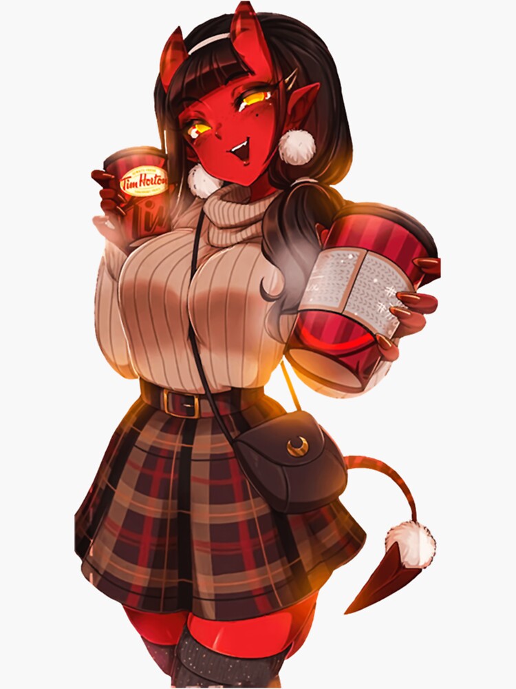 "Meru the succubus " Sticker for Sale by MazzDesigner | Redbubble