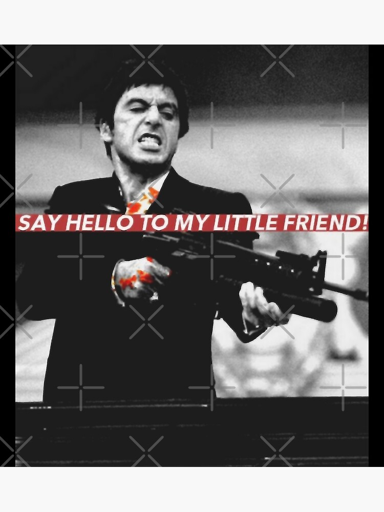 "Vintage picture poster say hello crime film" Poster for Sale by ...