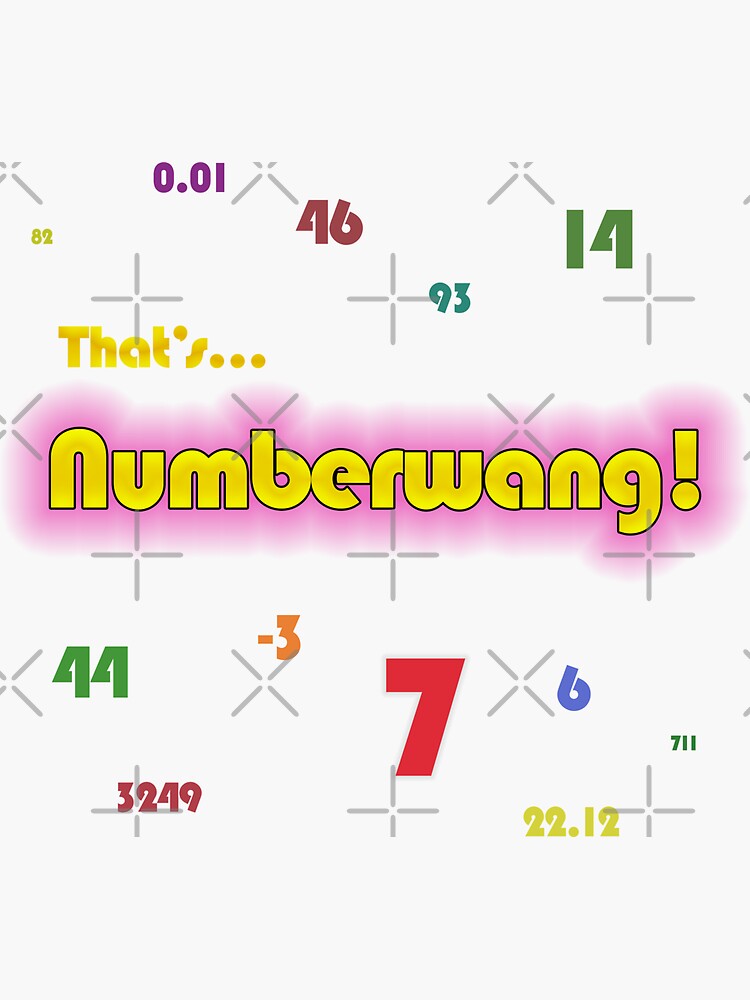 "Numberwang!" Sticker for Sale by GarfunkelArt | Redbubble
