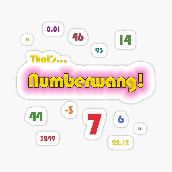 "Numberwang!" Sticker for Sale by GarfunkelArt | Redbubble