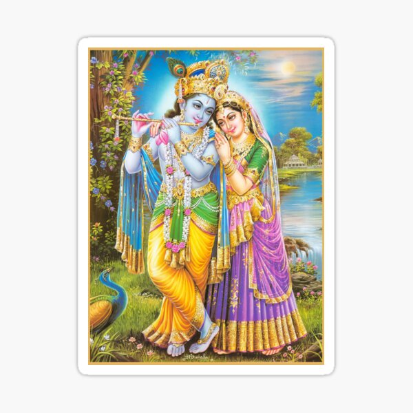 "Radha Krishna" Sticker by creativityen | Redbubble
