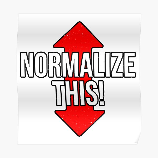 "Normalize This! Funny Distressed Typography" Poster by PanosTsalig ...