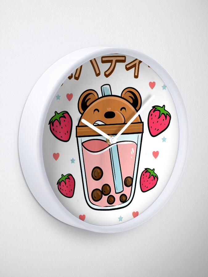 "Kawaii Boba Cute Bear Anime Drink Milk Tea Kawaii Aesthetic Bear ...