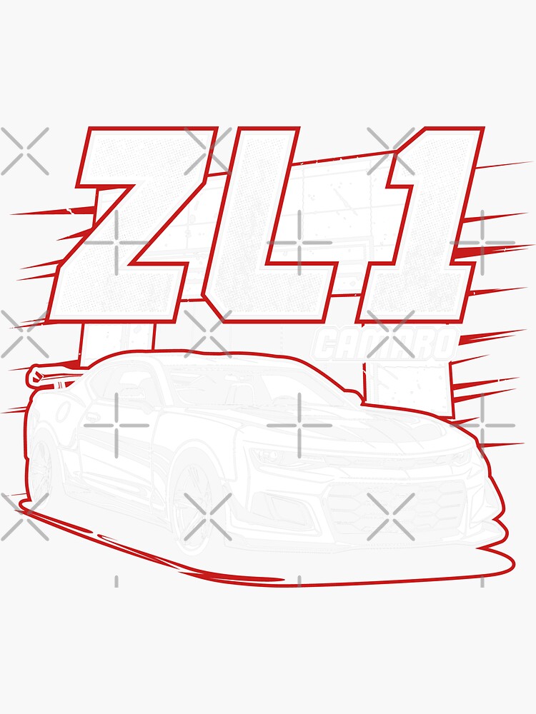 "Camaro ZL1 " Sticker by idrdesign | Redbubble