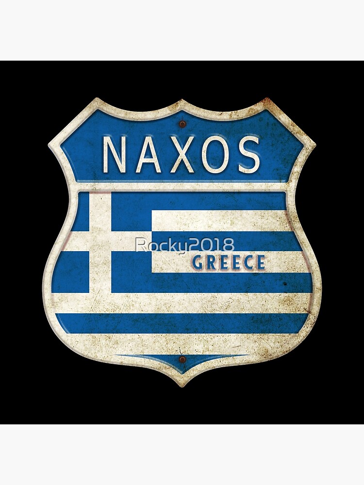 "Naxos Greece coat of arms flag design" Poster by Rocky2018 | Redbubble
