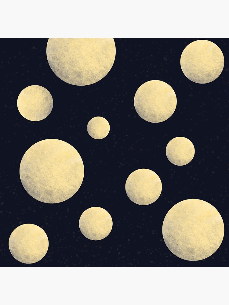 "Yellow Moon" Sticker for Sale by RoseelaNes | Redbubble