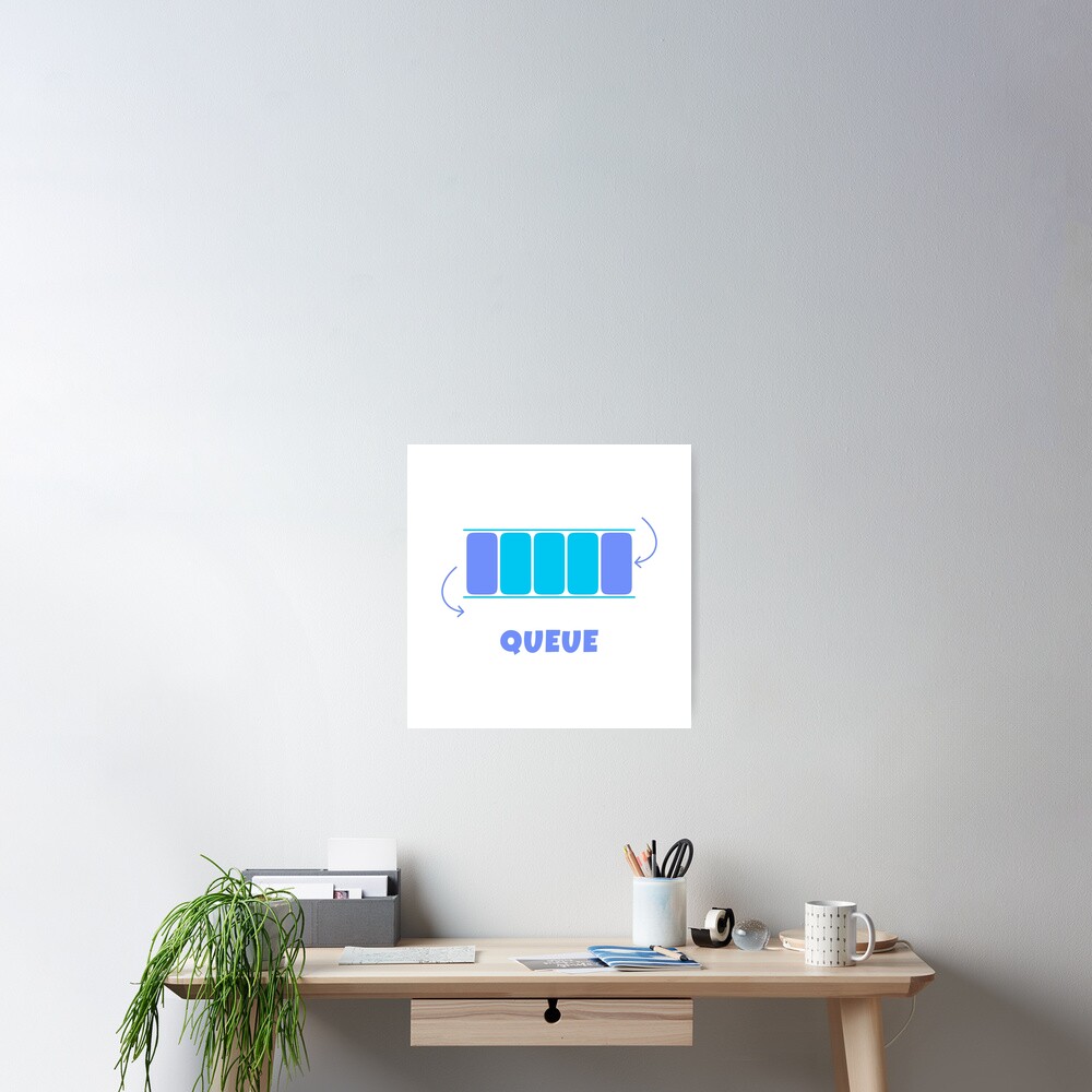 "Queue Data Structure" Poster by Mechashadow | Redbubble