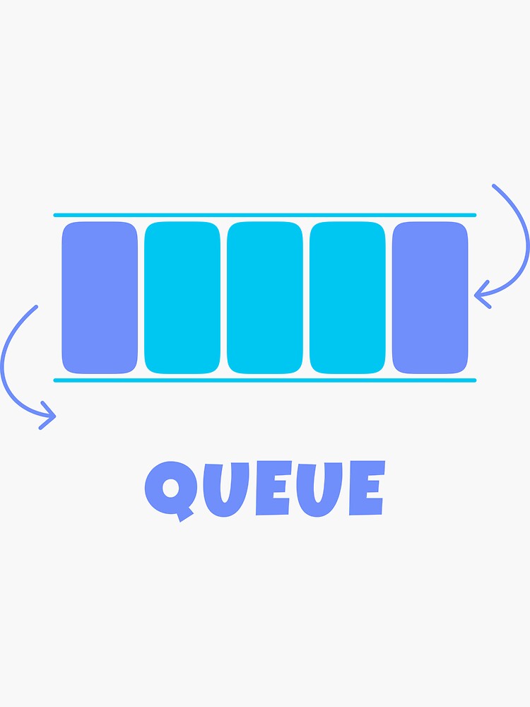"Queue Data Structure" Sticker for Sale by Mechashadow | Redbubble