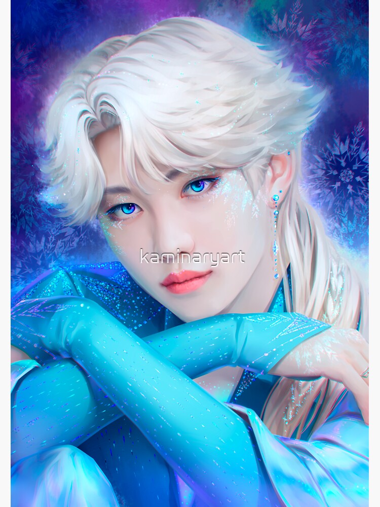 "Snow prince" Sticker by kaminaryart | Redbubble