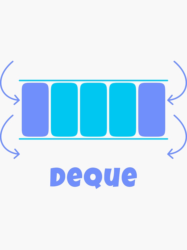 "Deque Data Structure" Sticker for Sale by Mechashadow | Redbubble