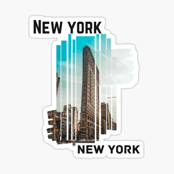 "New York Skyscraper Skyline " Sticker for Sale by PracticalMerch ...