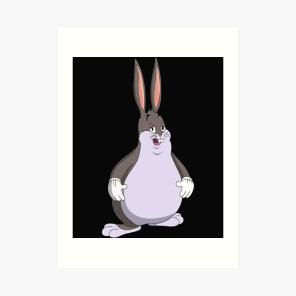 "Big Chungus Bunny Meme " Art Print for Sale by MrBeesArt | Redbubble