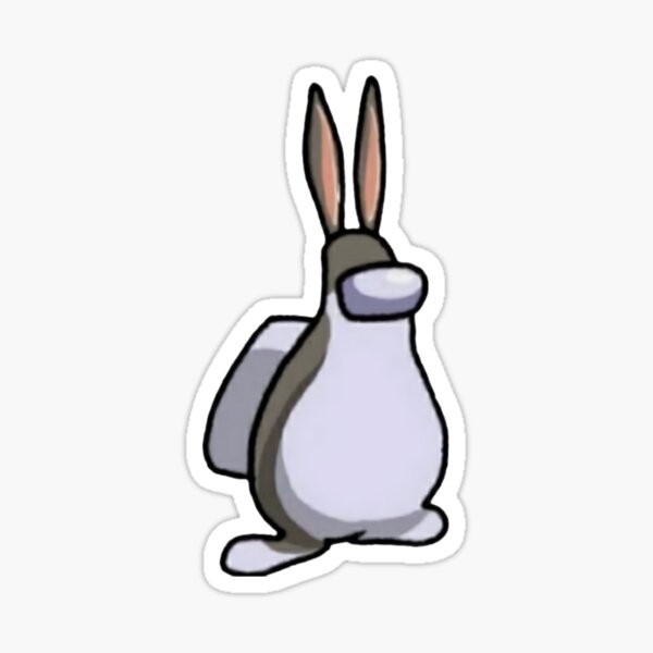 "Big Chungus is Among us (1)" Sticker for Sale by MrBeesArt | Redbubble